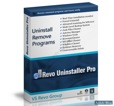 Gỡ bỏ sạch phần mềm mềm bằng Revo Uninstaller Pro | Anhdv Blog